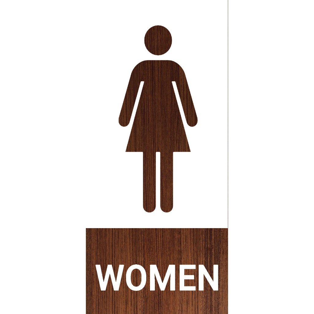 LE Acrylic Sign Men Women Restroom Comfort Room PWD Male Female ...