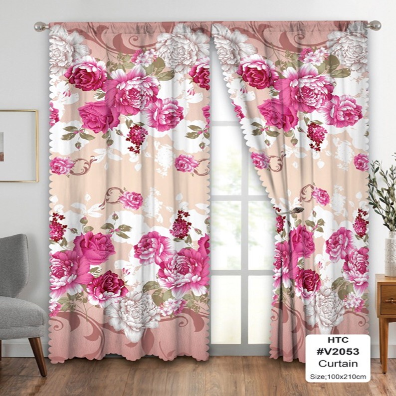 98K New Design 100x210CM Curtain For Window Kurtina Door Curtain Lace ...