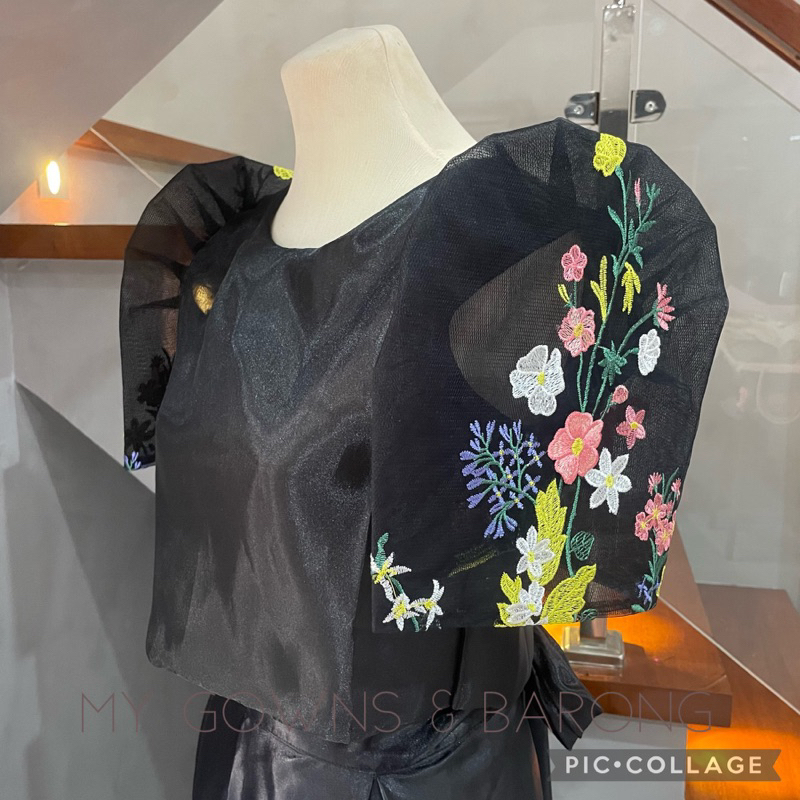 FILIPINIANA KIMONA BLOUSE (JUSI FABRIC) | Shopee Philippines