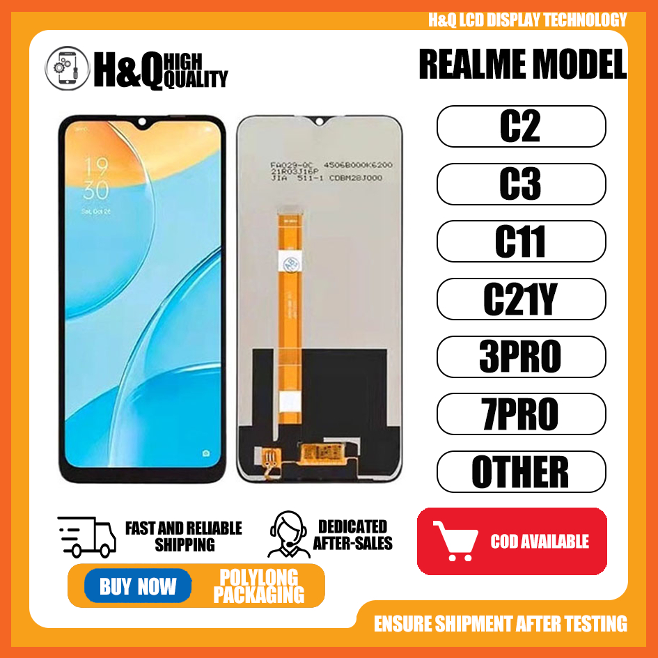 REALME C2 C3 5I 6I 7I C11 C12 C15 C11 2021 C20 C21 3PRO 5PRO 7PRO 8PRO C21Y C25Y C25 C25S LCD ...