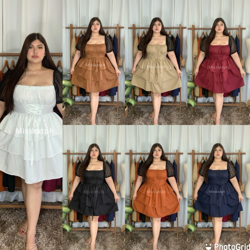 PLUS SIZE : CAMILLA DRESS | Shopee Philippines