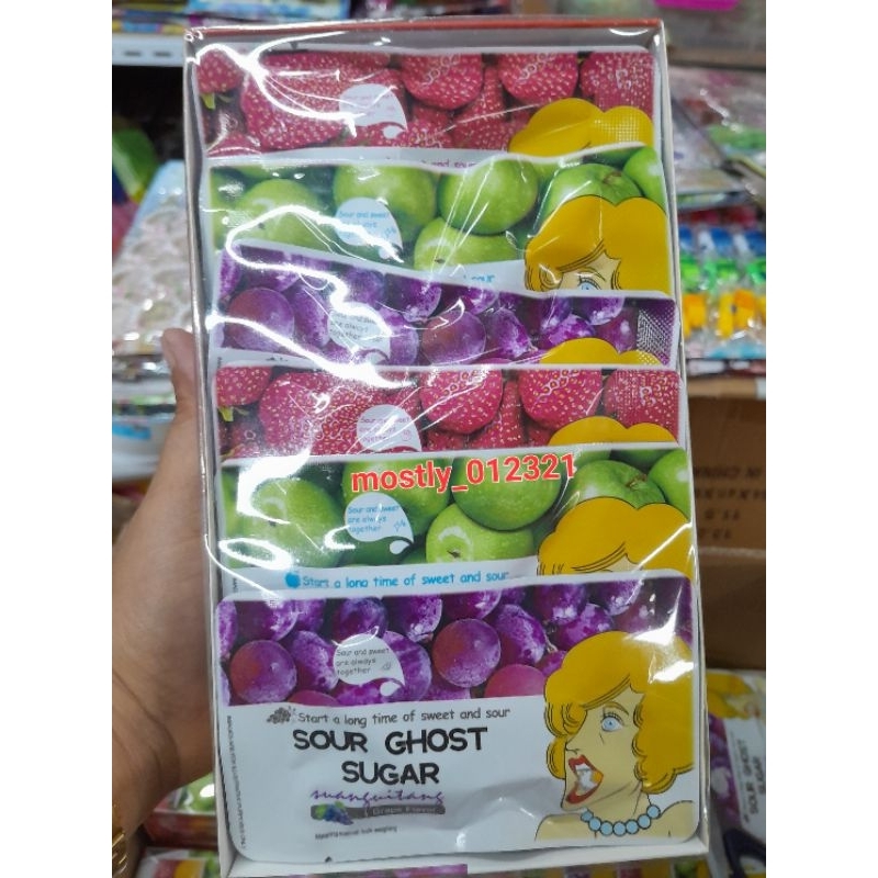 SOUR GHOST SUGAR 30'S | SOUR AND SWEET CANDY | Shopee Philippines