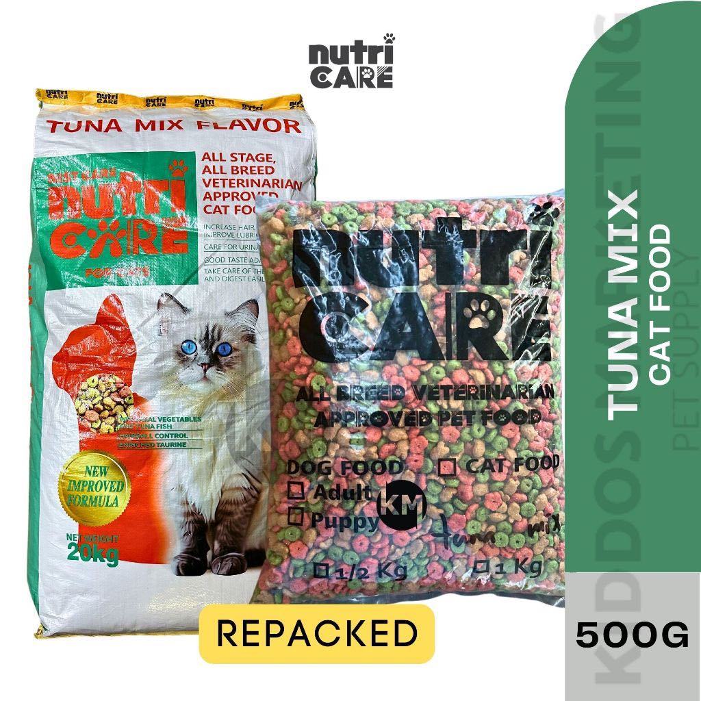 1kg Organic Cat Dry Salmon Tuna Food All Stages Adult Kitten Nutri Care ...