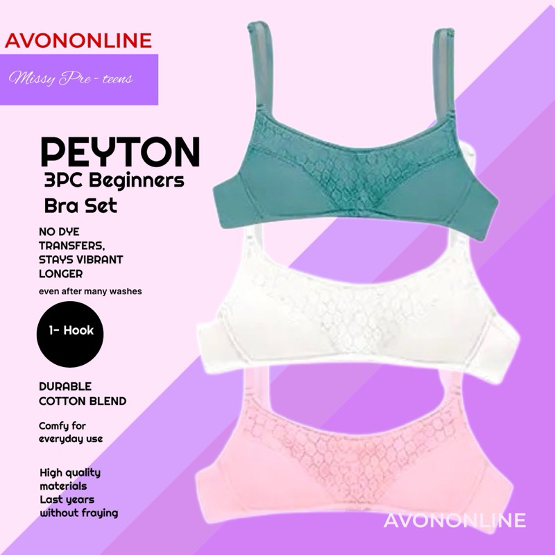 Avon Peyton Beginners Bra (Ollie, Riley, Poppy, Evie, Lizzie) | Shopee ...