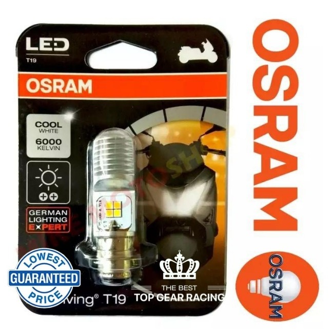 Osram t19 Motorcycle Headlight T19 Hs1 H4 Led Super Bright Original Bulb Hi / Lo Beam Motor Led ...