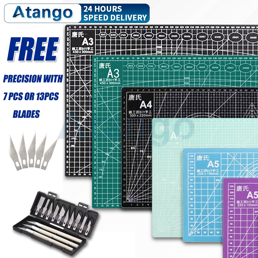 PVC Cutting Mat Self-Healing A3 A4 A5 Pad Double-sided DIY Tool Board ...
