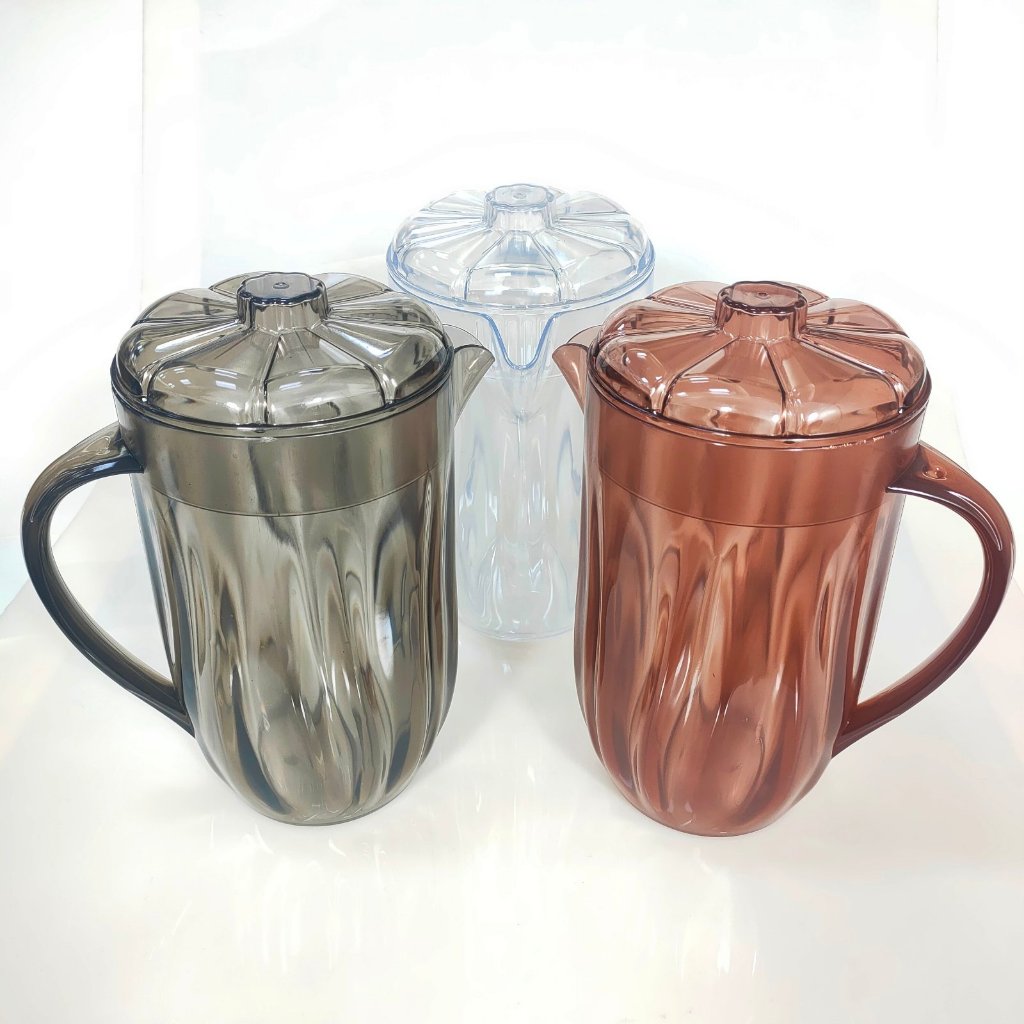2.0LITERS STYLISH WATER PITCHER WITH LID ACRYLIC ICE TEA JUICE PITCHER ...