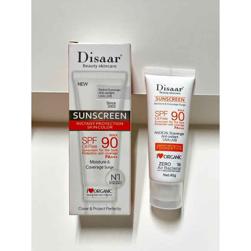 Disaar Beauty Skincare SPF90 Sunscreen Instant Protection Skin Color ...