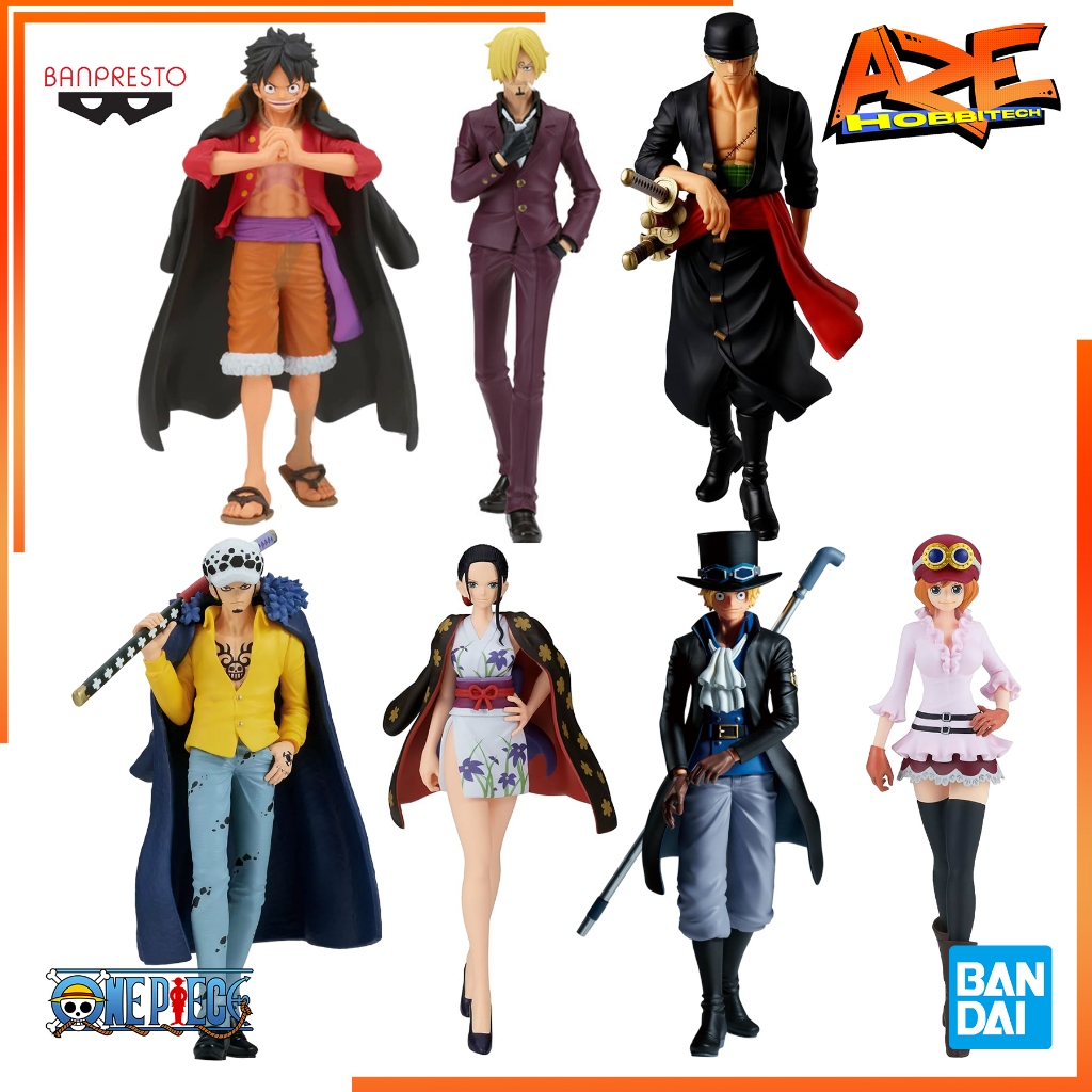 Banpresto One Piece The Shukko Luffy Zoro Sanji Robin Law Sabo Koala Action Figure Bandai ...