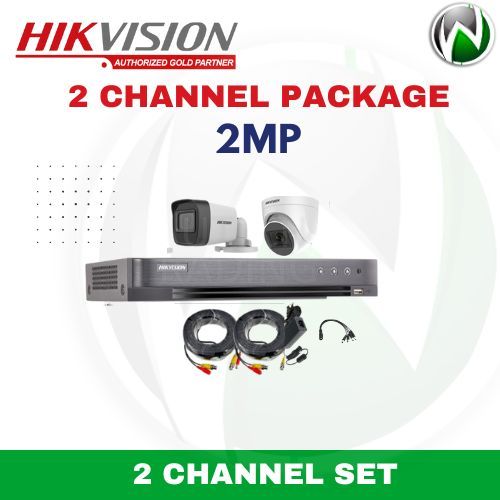 HIKVISION 2 CHANNEL CCTV CAMERA SET IR 1080P | Shopee Philippines