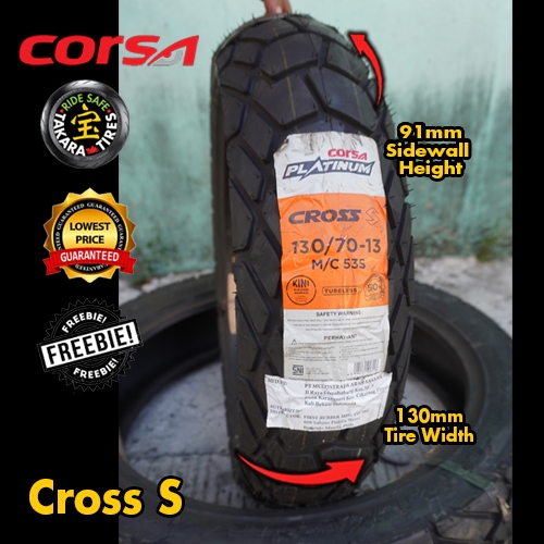 CORSA TIRE Cross S Tires 13 for NMAX by TAKARA TIRES, Motorcycle Tires ...