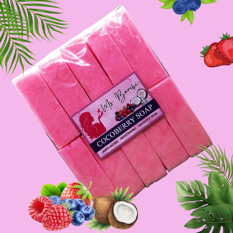 COCOBERRY BAR SOAP 1kg 10pcs per pack (100g each bar individually ...