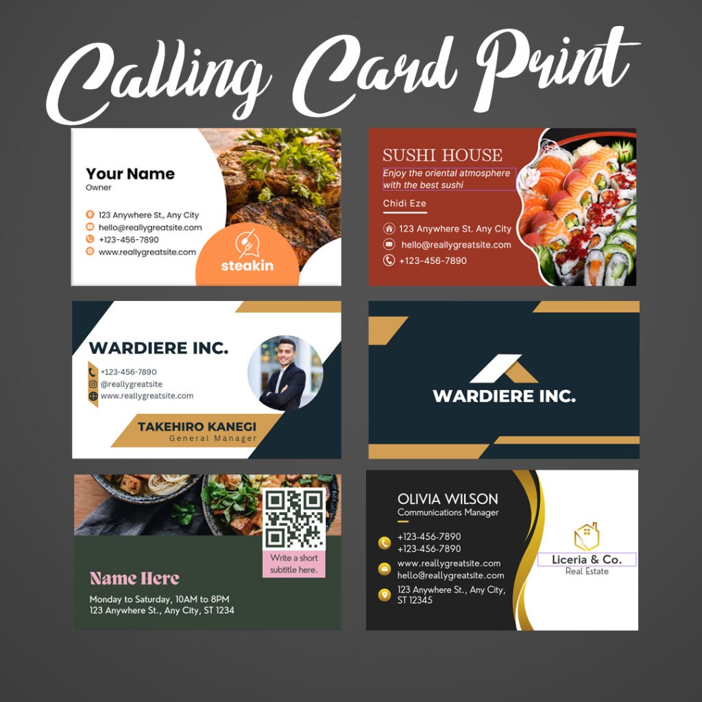CUSTOMIZED CARD | CALLING CARD | BUSINESS CARD PRINT MATTE ONLY 50pcs ...