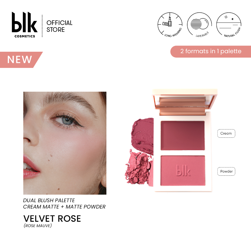 blk cosmetics daydream dual blush palette cream+powder | Shopee Philippines