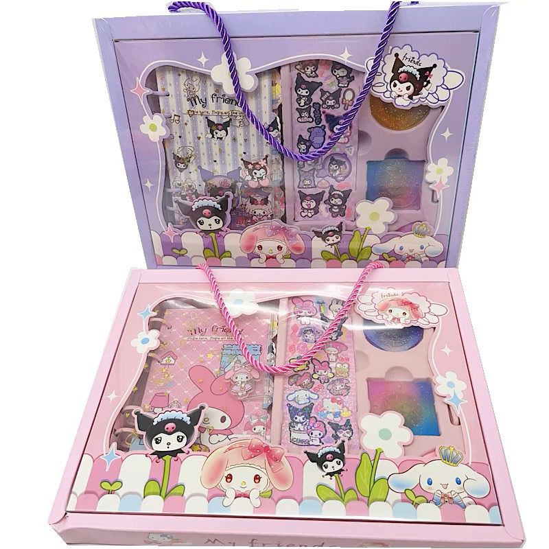 Sanrio Kuromi Melody Cinnamoroll Guka Gift Box Set with Planner and ...