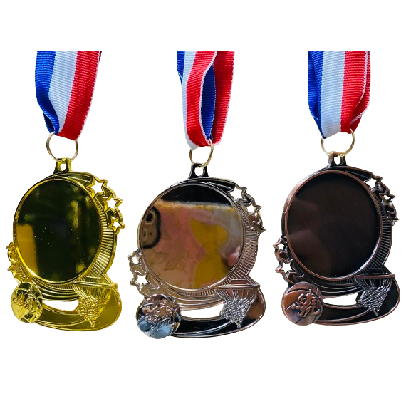 Basketball Blank Plain Medal Ordinary Lace 6.5CM ( CUSTOMIZE AVAILABLE ...