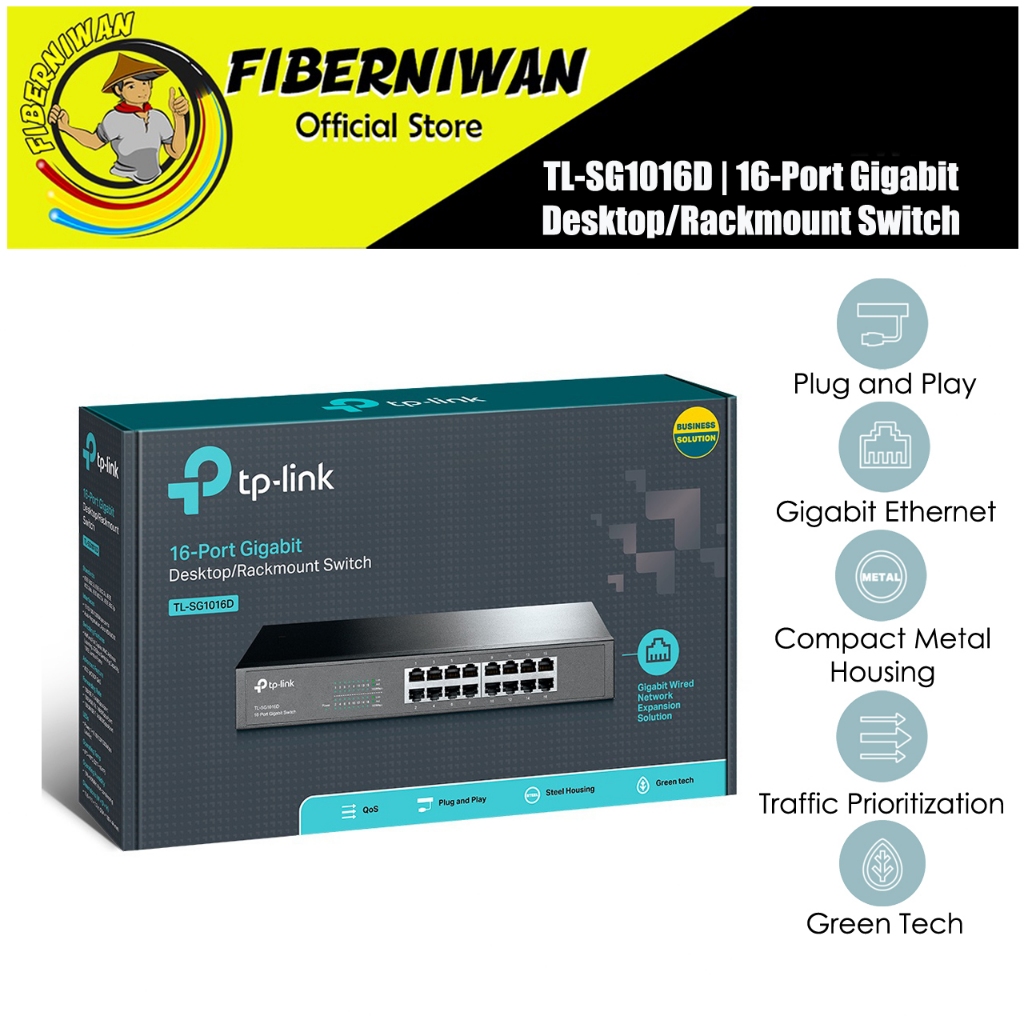 TP-Link Tl-Sg1016D 16-Port Gigabit Desktop/Rackmount Switch | Shopee Philippines