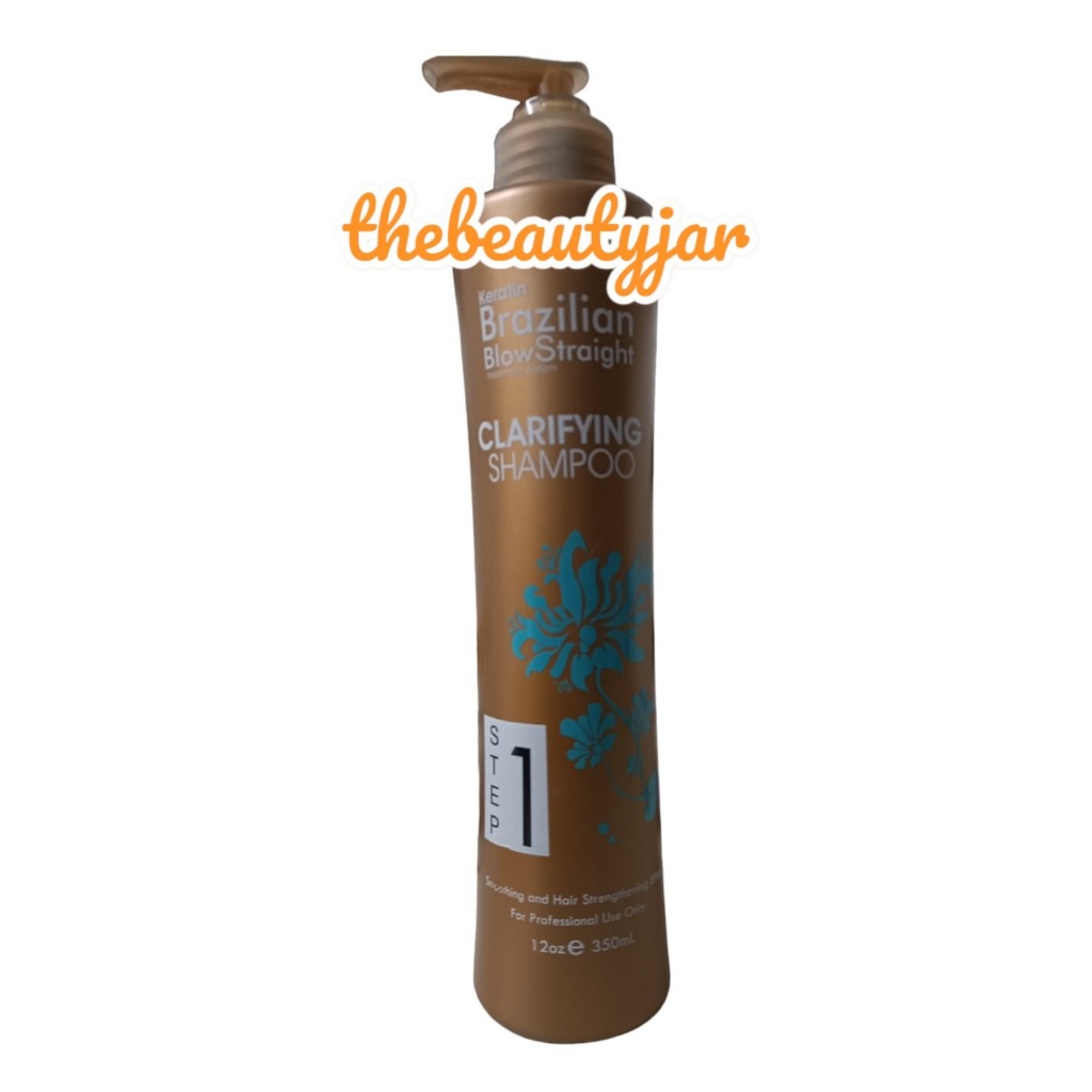 Keratin Brazilian Blow Straight Step 1 Clarifying Shampoo 350mL ...