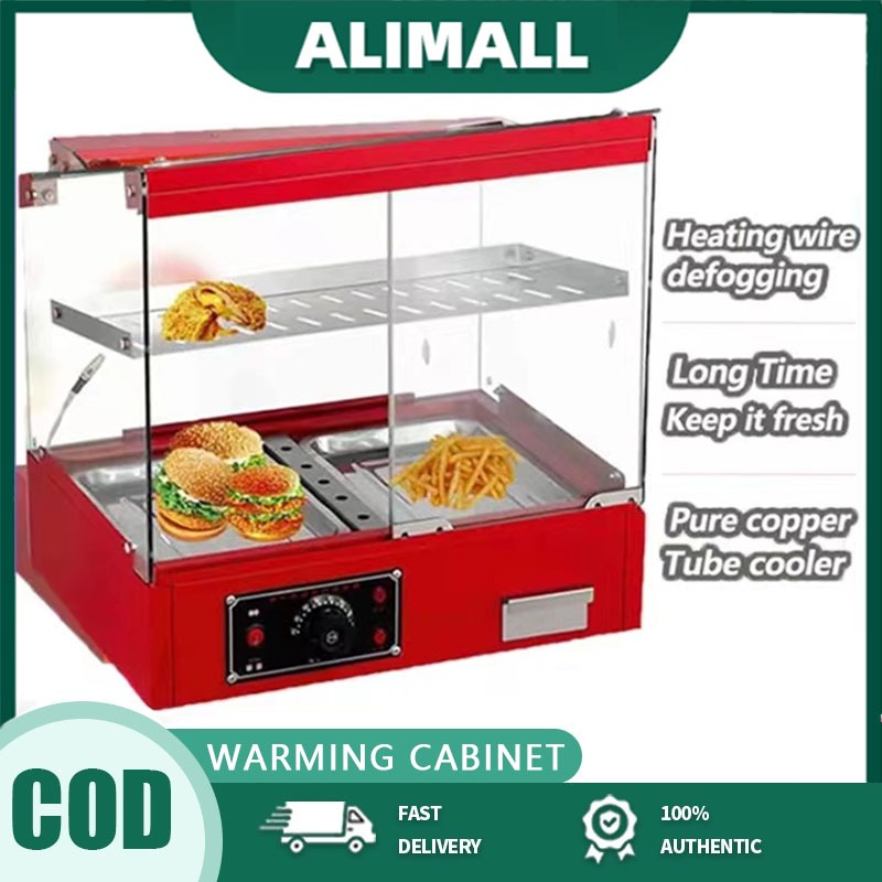 Food Insulation Display Cabinet Glass Heating Constant Temperature Box ...