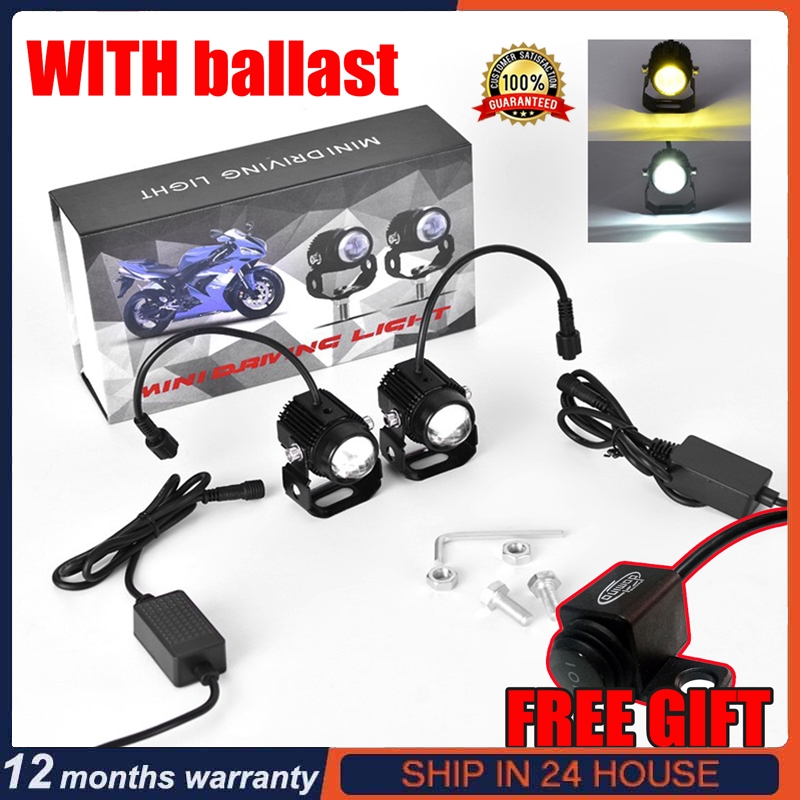 【COD】Motorcycle Headlight Waterproof Small Spotlight Mini Driving ...