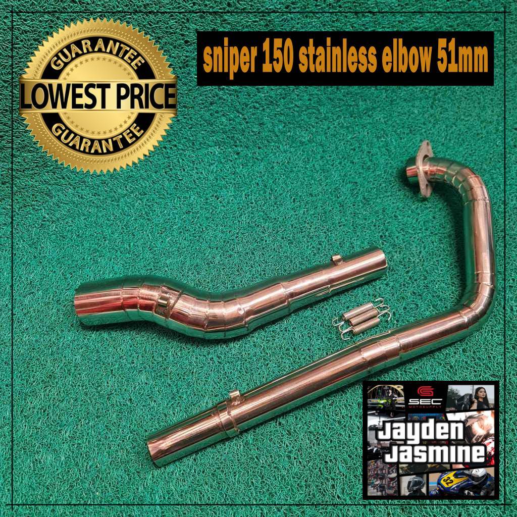 sniper 150 stainless elbow 51mm | Shopee Philippines