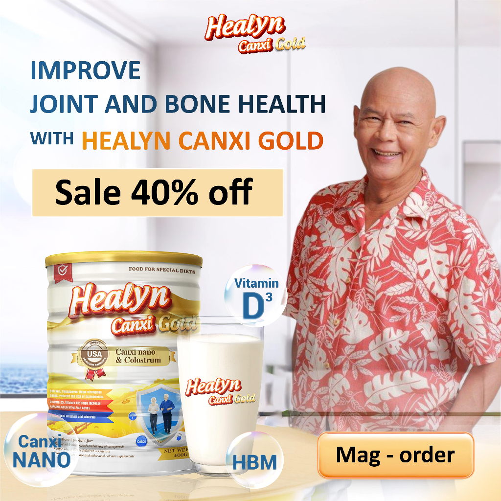 Healyn Canxi Gold 400g colostrum prevents osteoporosis, arthritis and ...