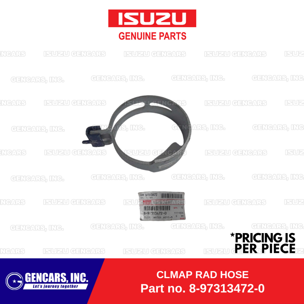 Isuzu Clamp Radiator Hose for Mux 2015-2024 / Dmax 2015-2024 ...