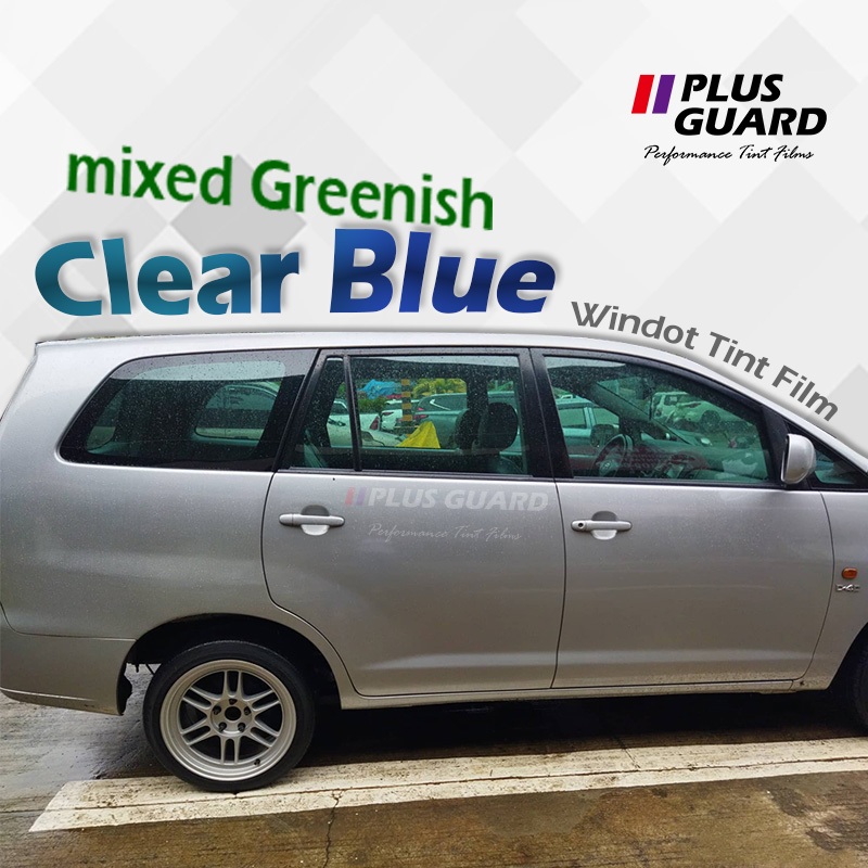 Clear Blue Greenish Car tint film Clarity night clear vision UV protect ...