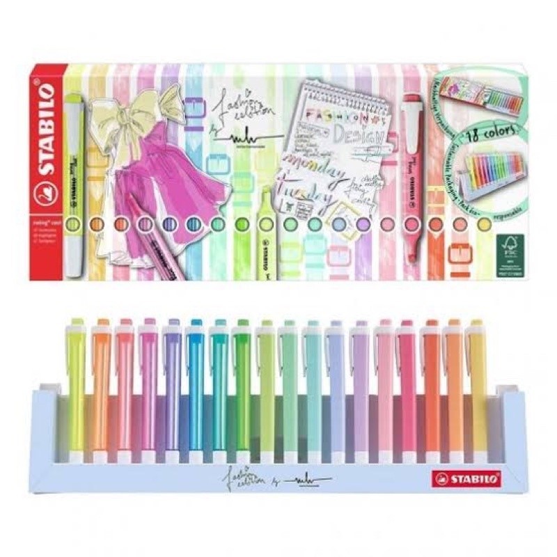 [FPS FairPriceSupplies] STABILO SWING COOL DESK SET 18 | Shopee Philippines