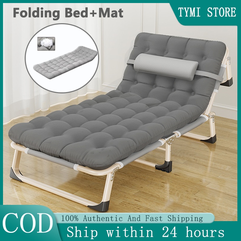 Folding bed single bed Home Outdoor Office Nap Bed Portable Adjustable ...