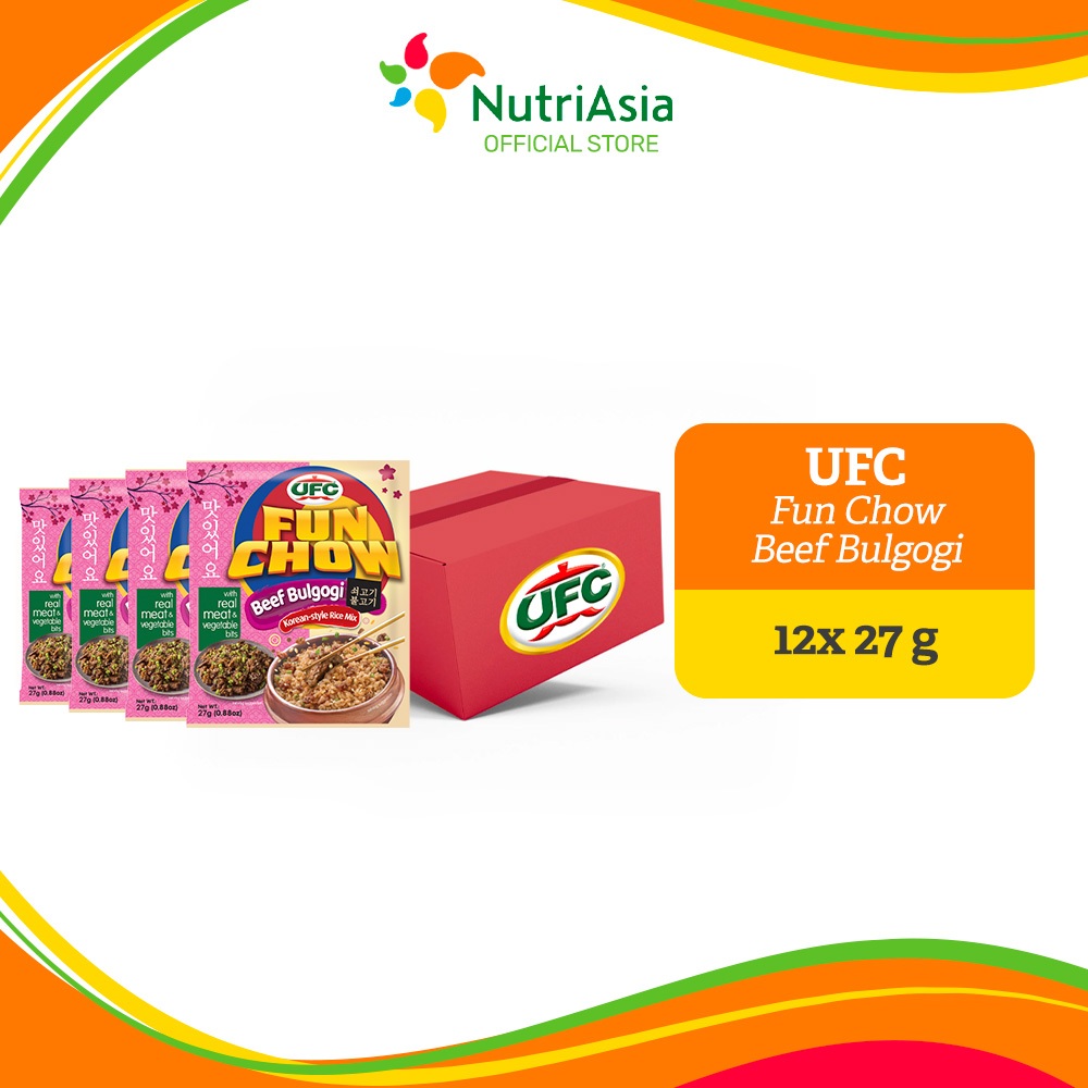 UFC Fun Chow Korean-Style Rice Mix Bulgogi 27g Bundle of 12 | Shopee ...