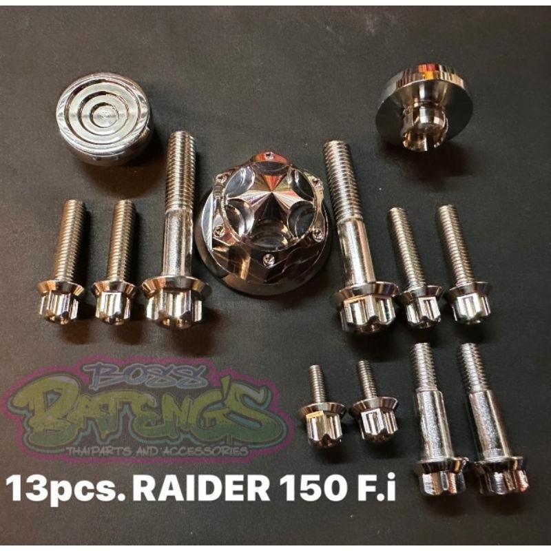 13pcs. HANDLE BAR SET RAIDER 150 CARB TYPE-F.I CNC GEAR TYPE | Shopee ...