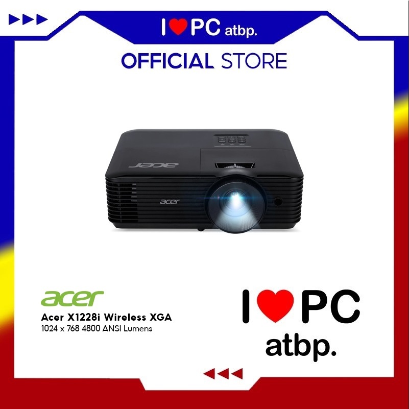 Acer X1228i Wireless XGA 1024 x 768 4800 ANSI Lumens, Standard ...