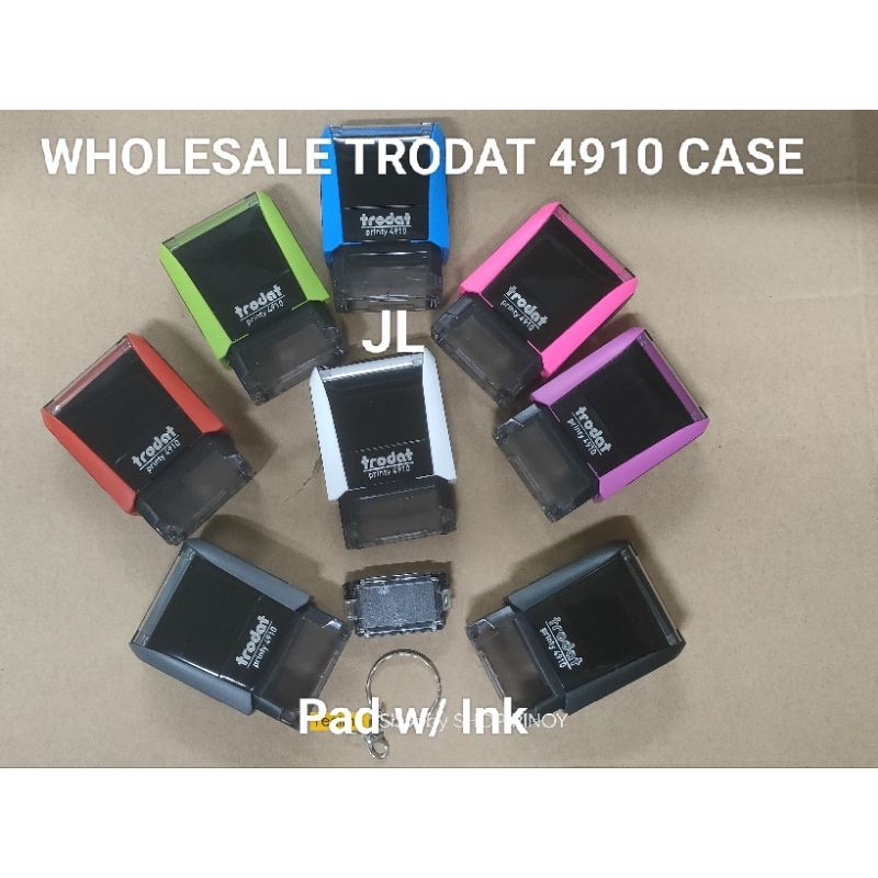 WHOLESALE TRODAT CASE 4907 4910 4911 NO NAME NO PRINT WITH INK | Shopee ...