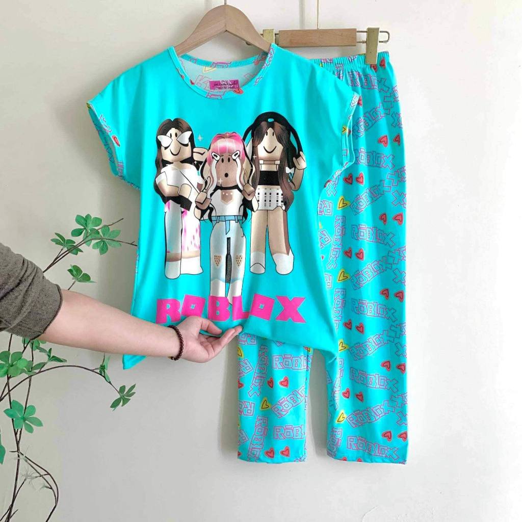 ROBLOX GIRL sleepwear pajama for kids " | Shopee Philippines