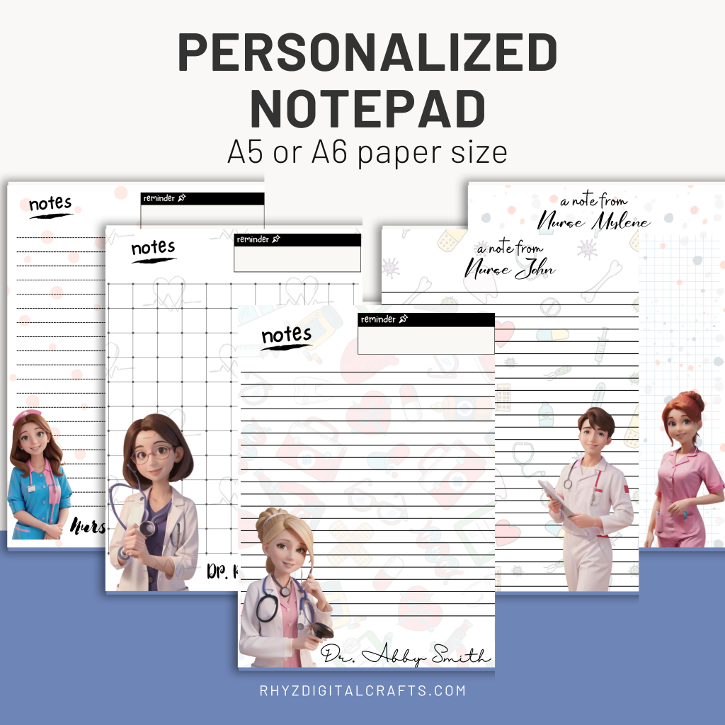 Personalized Notepad in A5 size with FREE A6 notepad | Shopee Philippines