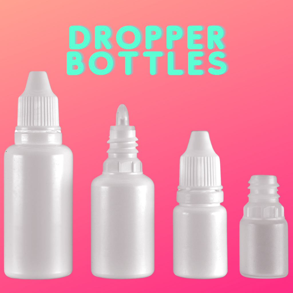 White Eye Dropper Bottles, Dropper Bottles, White Plastic Dropper ...