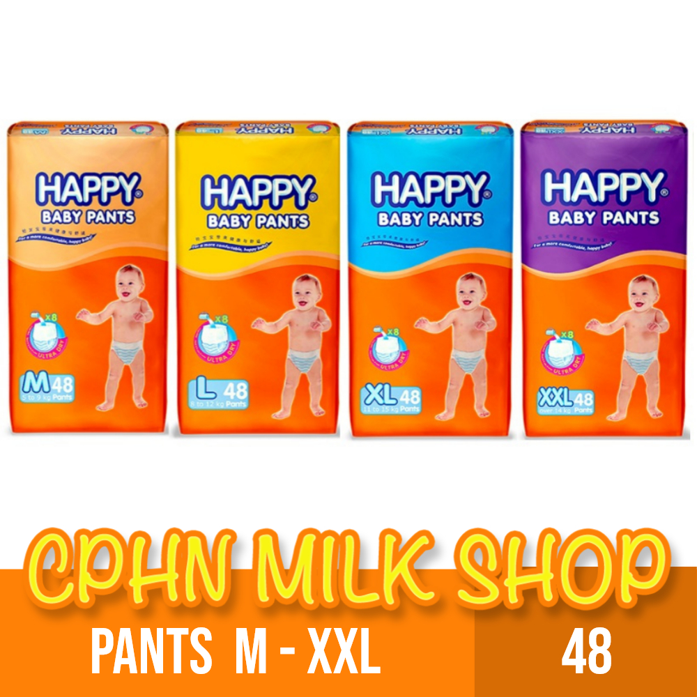 Happy Pants Baby Diaper Medium | Large | XL | XXL 48 | Shopee Philippines