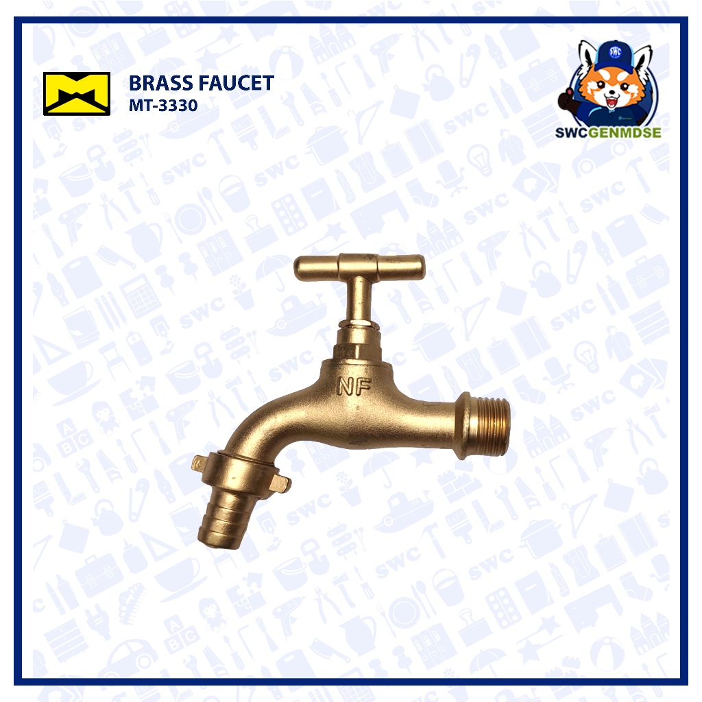MMT Brass Faucet with Hose Bibb | Water Tap | 1/2 IN | MT-3330 | Shopee ...