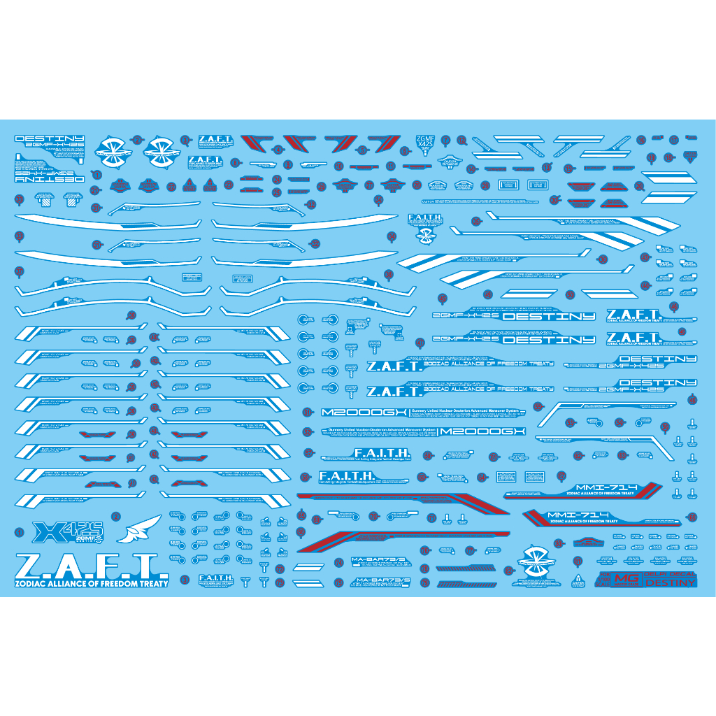 Delpi Decal MG Destiny Waterslide Decals | Shopee Philippines