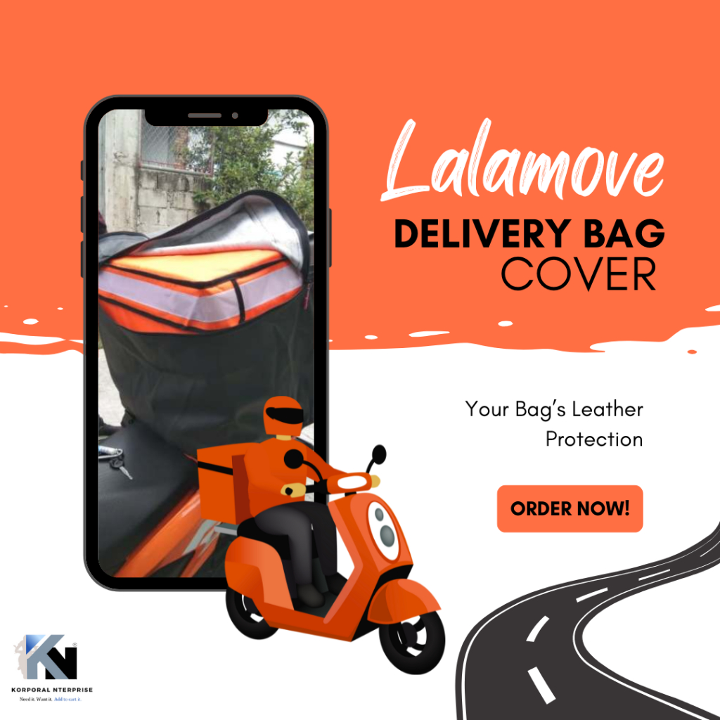 LALAMOVE DELIVERY BAG LEATHER COVER WATER REPELLANT RAIN RESISTANCE ...