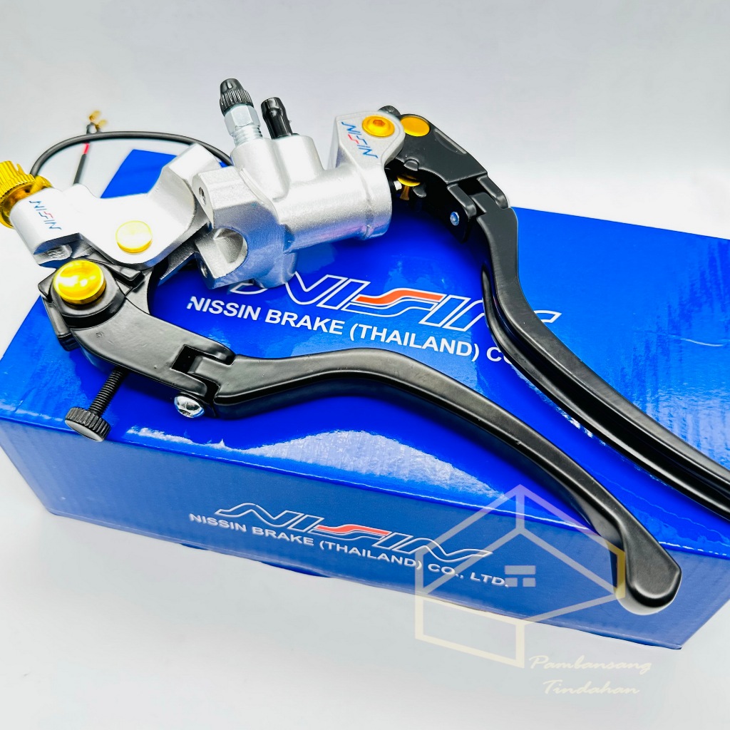 Brake Master Set CNC with side mirror holder(Nissin) | Shopee Philippines