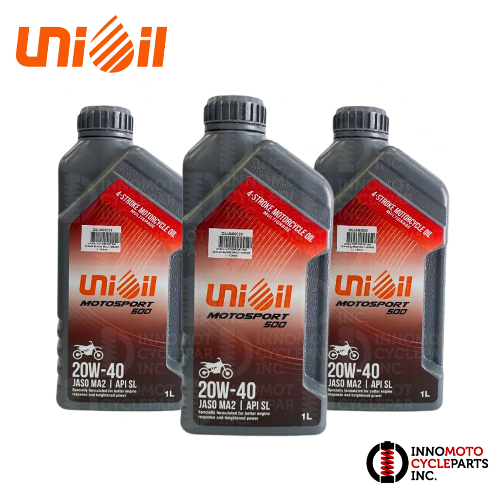 UNIOIL MOTOSPORT 500 20W-40 SL/MA2 MULTI-GRADE 1L | Shopee Philippines