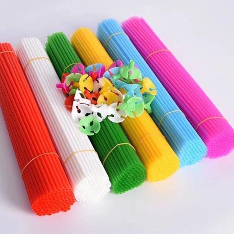 10Pcs Size 50cm Long Balloon Paty Balloon Stick Party Decoration Stick ...