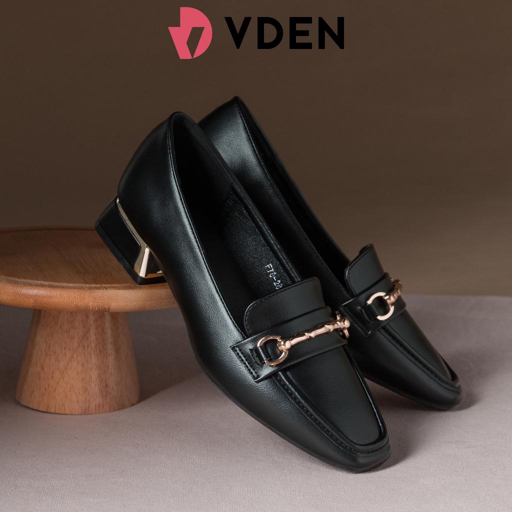 VDEN Square-toe Loafers For Women (F78-284) Slip-Ons 2024 New Retro ...