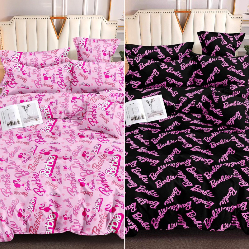 Barbie Bedsheet Fully Garterized 100% Canadian Cotton with 2 PillowCase ...