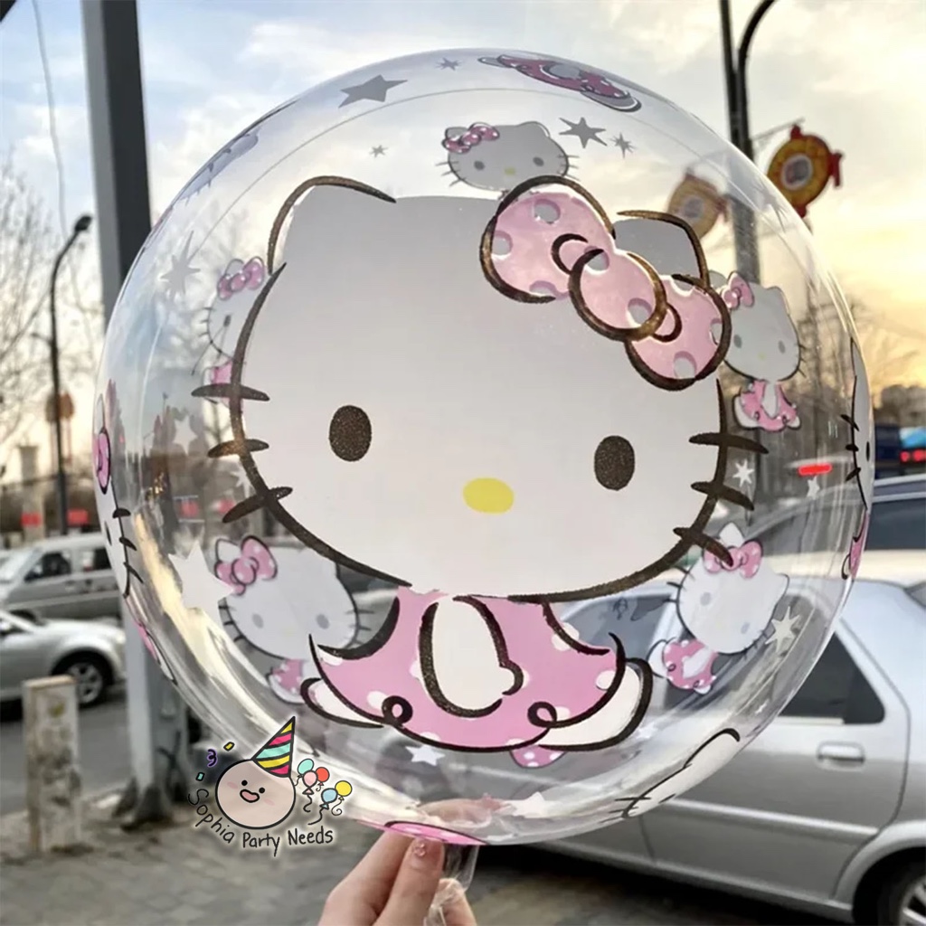 clear bobo balloon Hello Kitty Design Print Character | Shopee Philippines