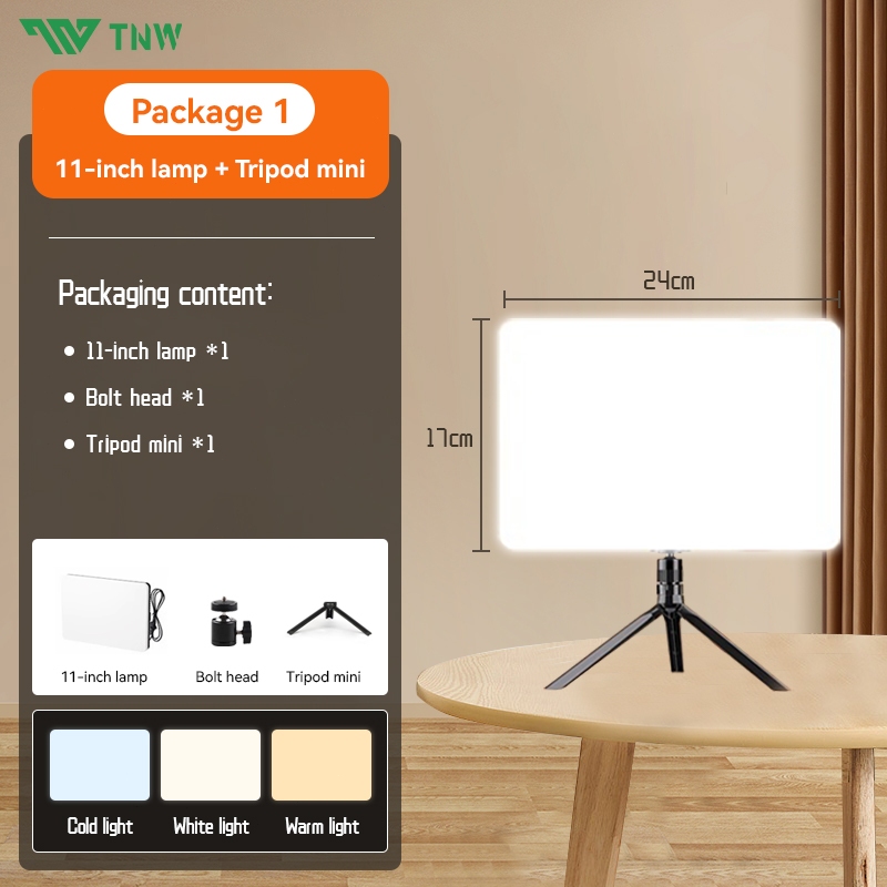 TNW 11 inch LED Video Panel Light Photography Lamp Studio Lighting With ...