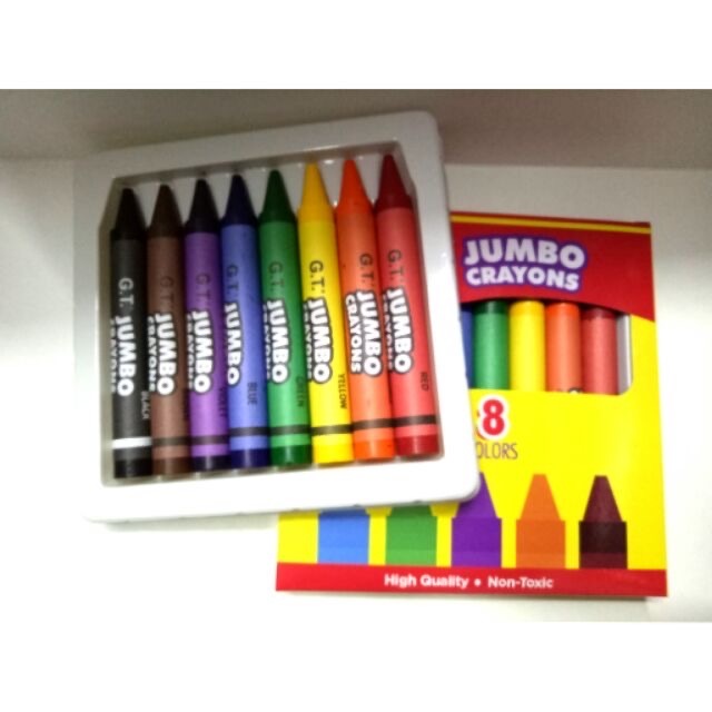 jumbo crayons 8 colors | Shopee Philippines