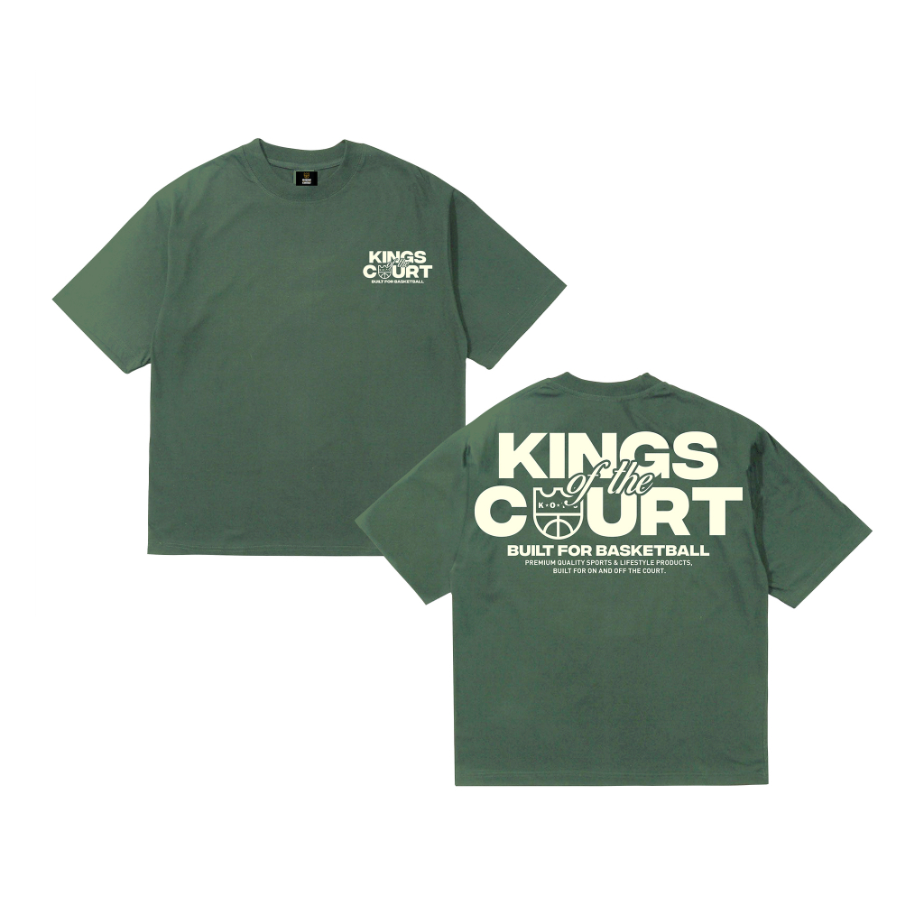KOTC Staple T-Shirt for Men Heavyweight Oversized Shirt in Olive Green ...
